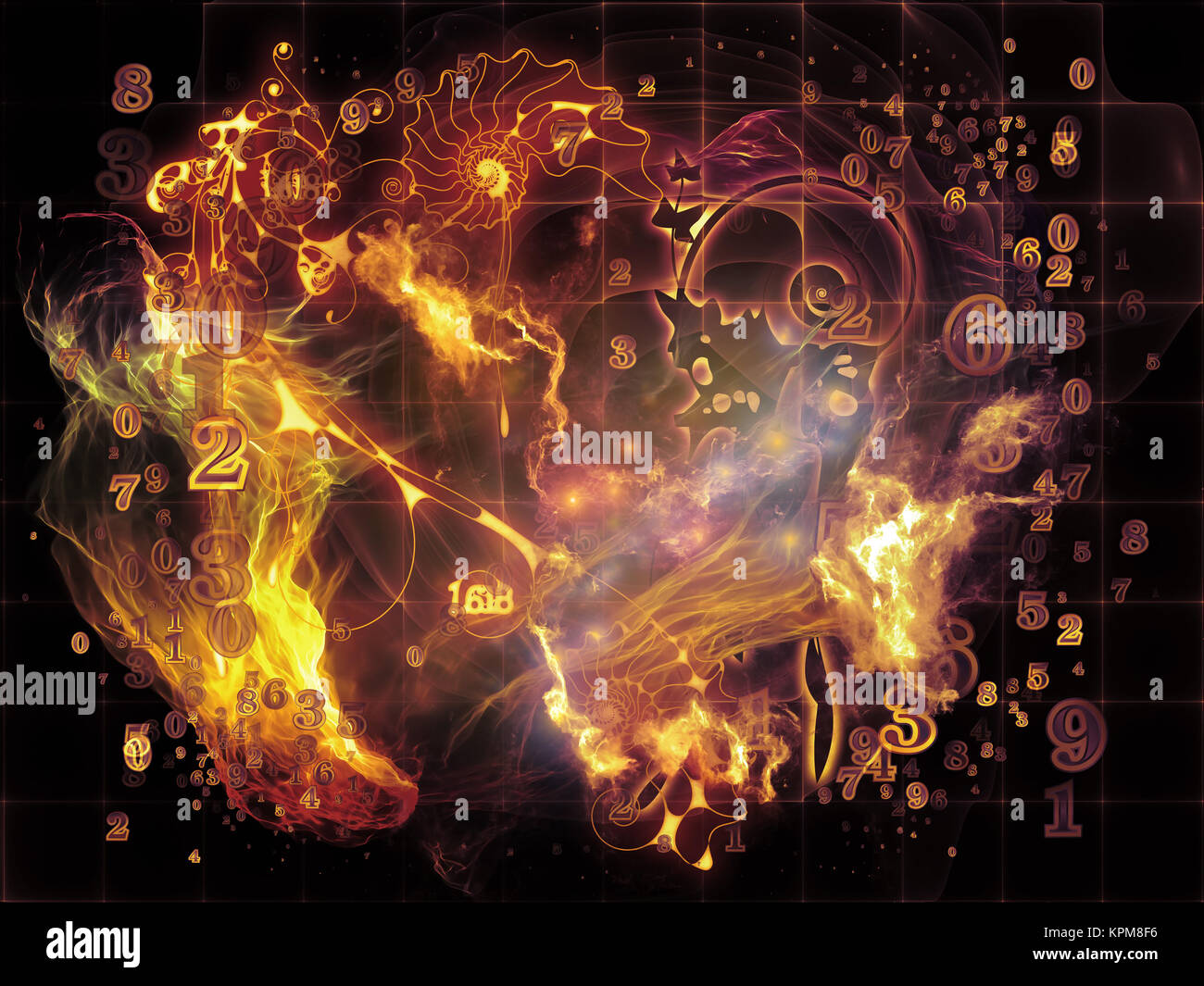 Math Visualization Backdrop Stock Photo - Alamy