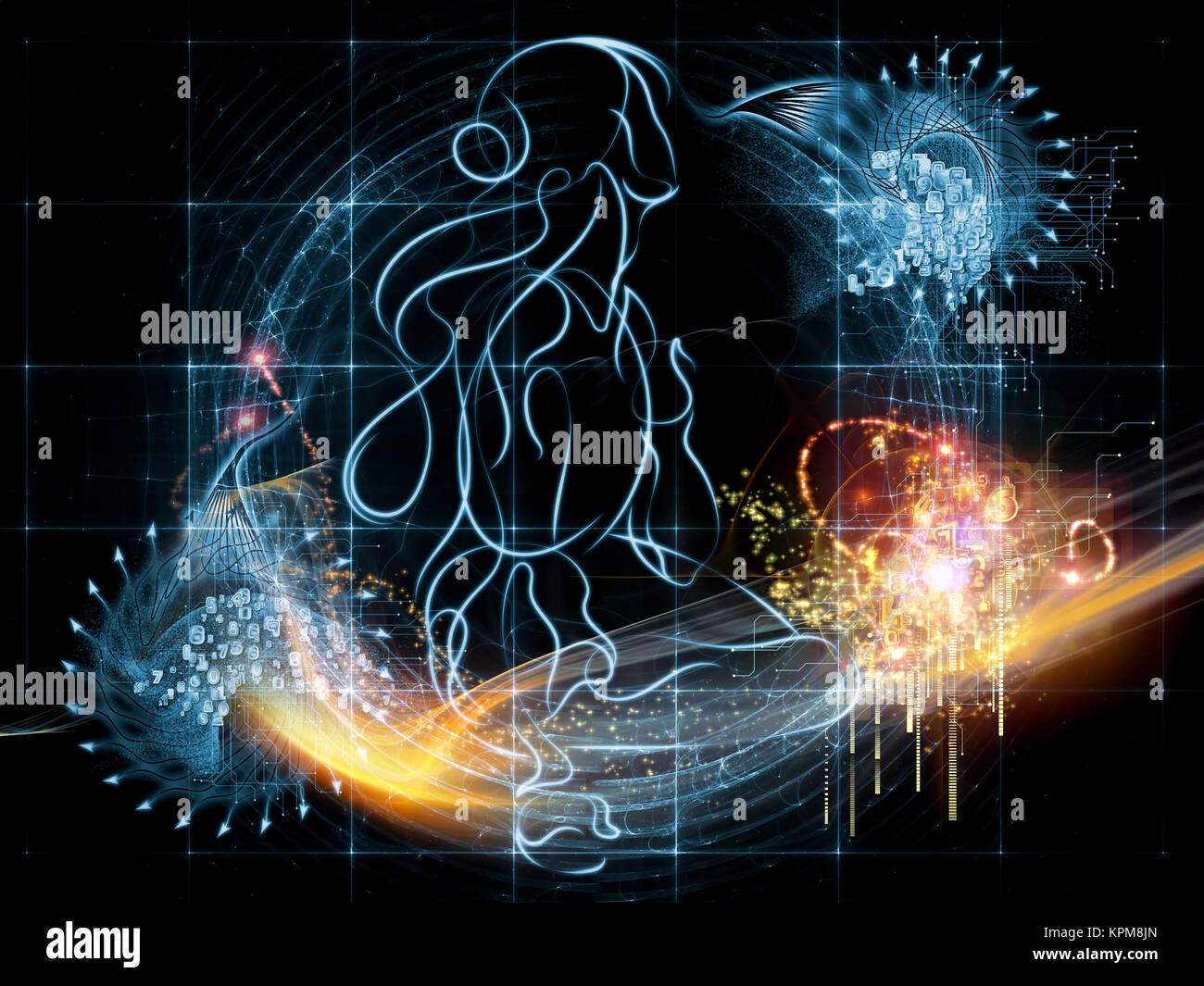 Glow of Mathematics Stock Photo - Alamy