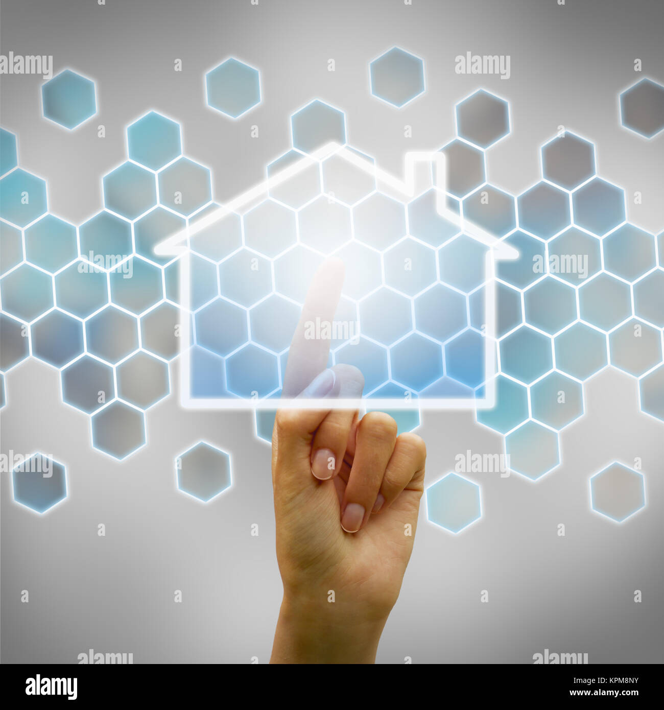 Woman hand using digital screen Stock Photo - Alamy