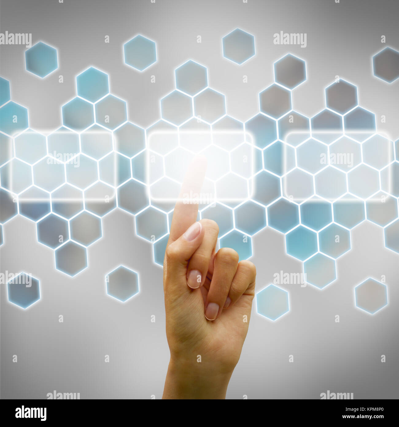 Woman hand using digital screen Stock Photo - Alamy