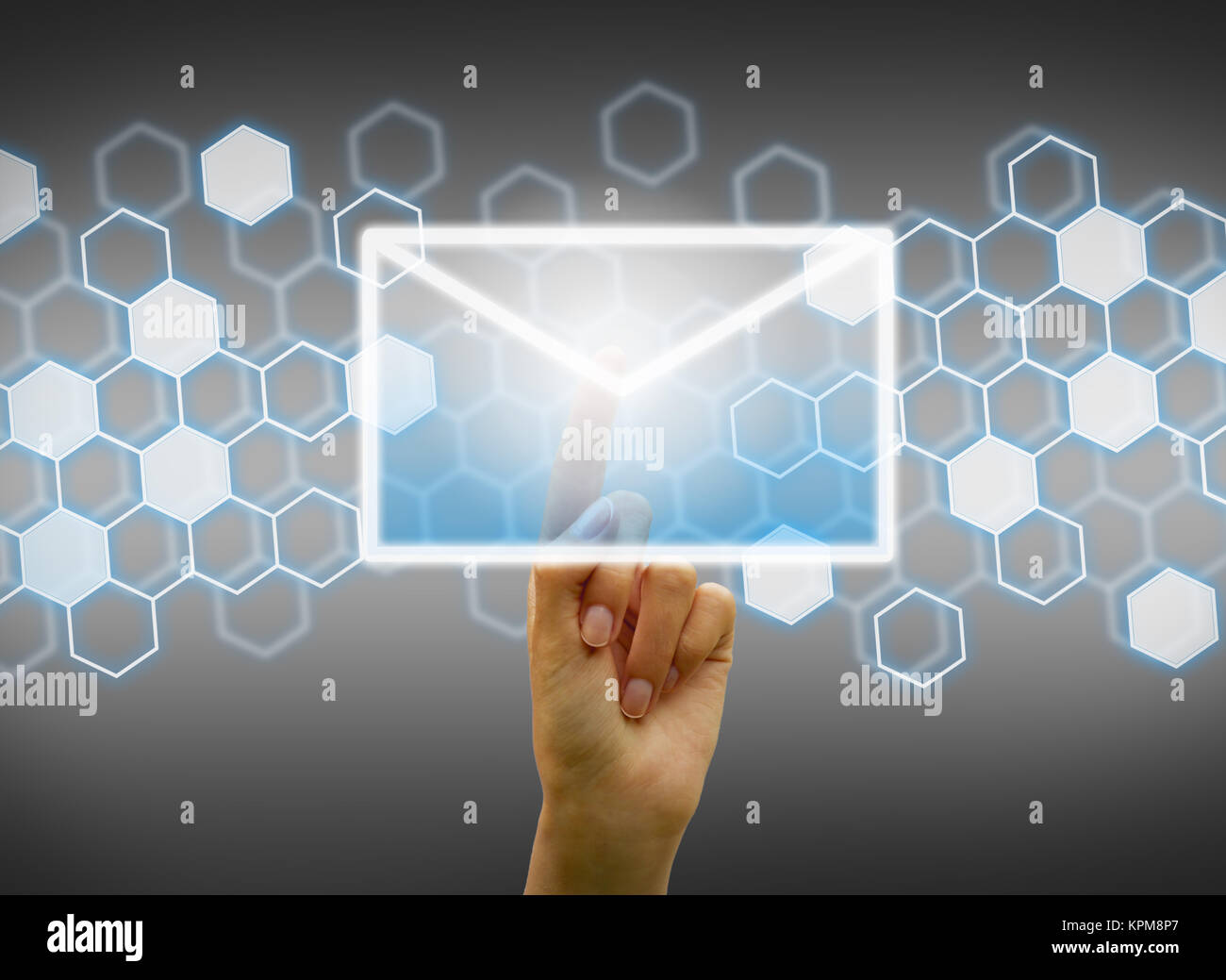 Woman hand using digital screen Stock Photo - Alamy