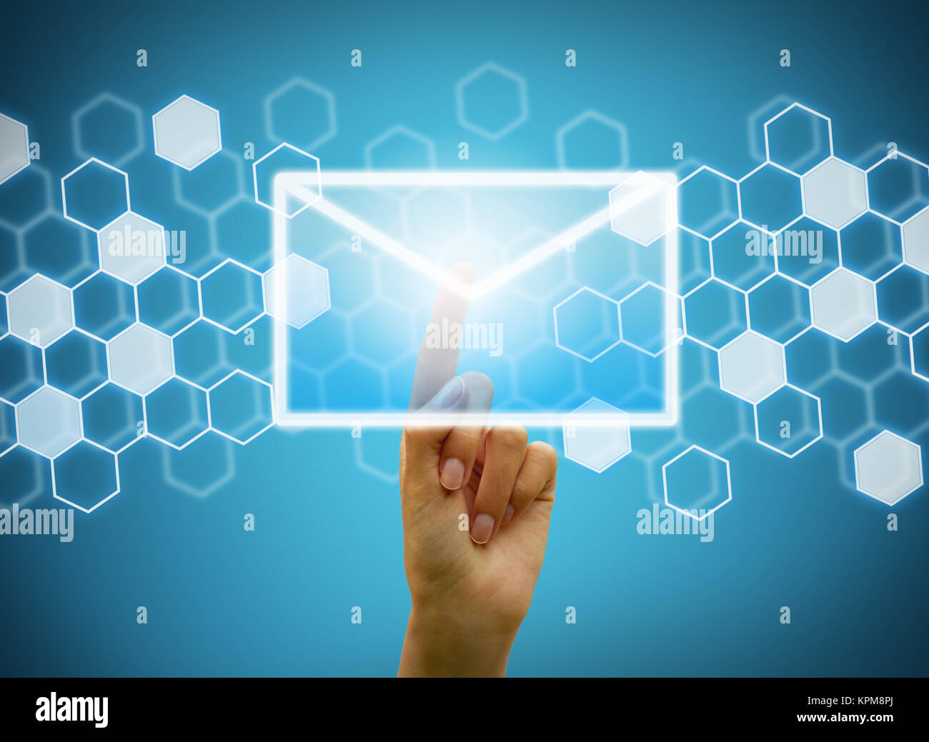 Woman hand using digital screen Stock Photo - Alamy