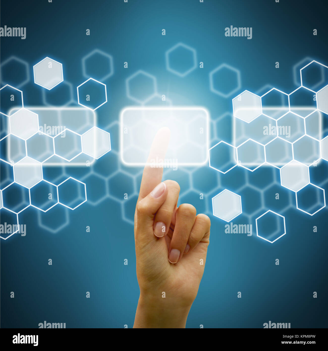 Woman hand using digital screen Stock Photo - Alamy
