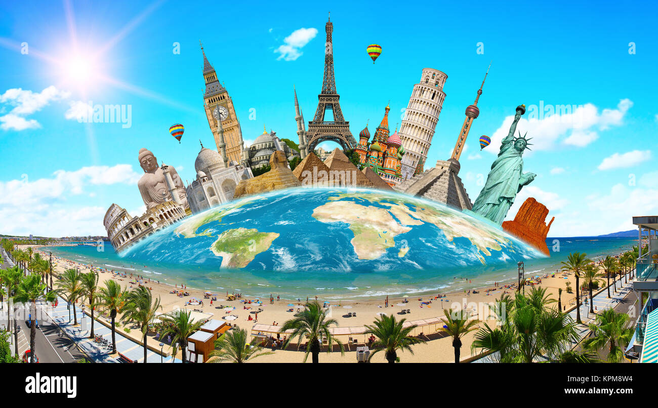 Famous monuments of the world Stock Photo - Alamy
