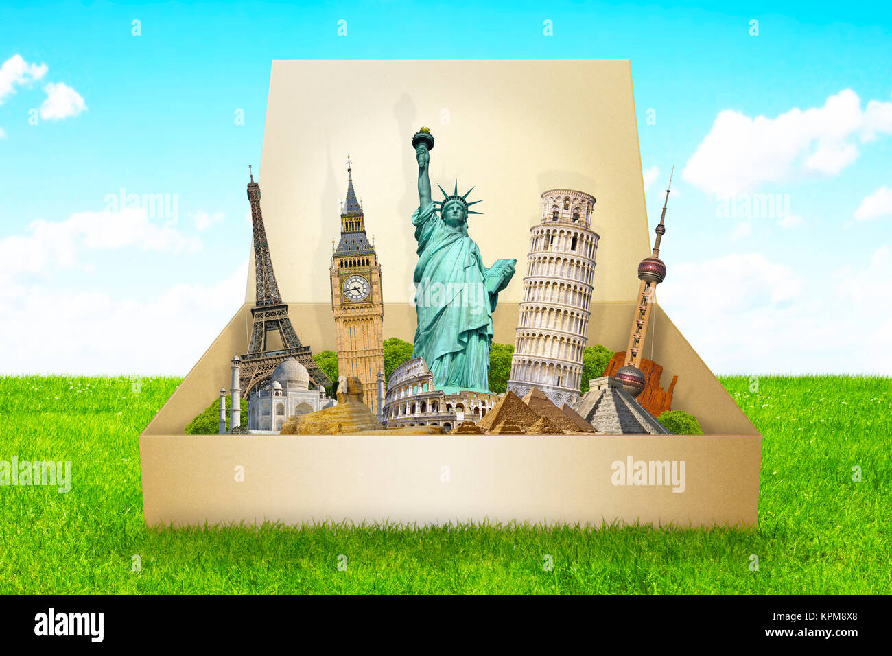 Famous monuments of the world Stock Photo - Alamy