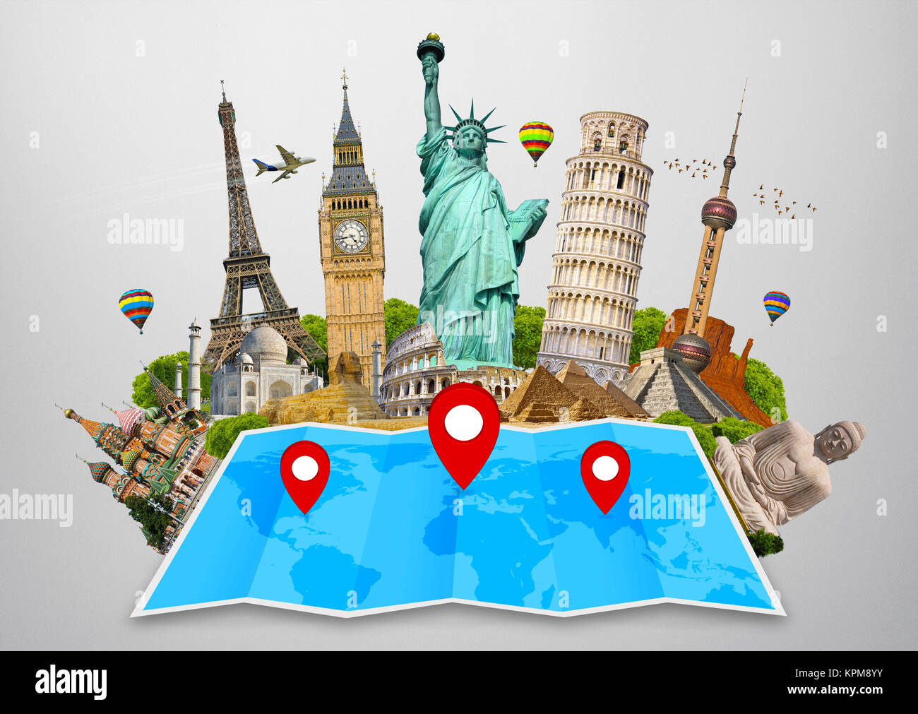 Map egypt monument hi-res stock photography and images - Alamy