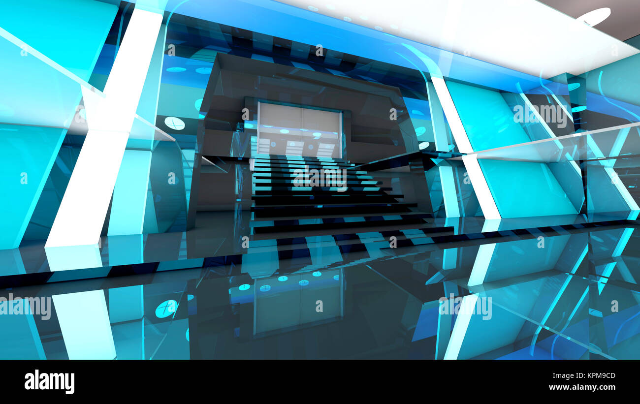 Futuristic entrance hall Stock Photo - Alamy