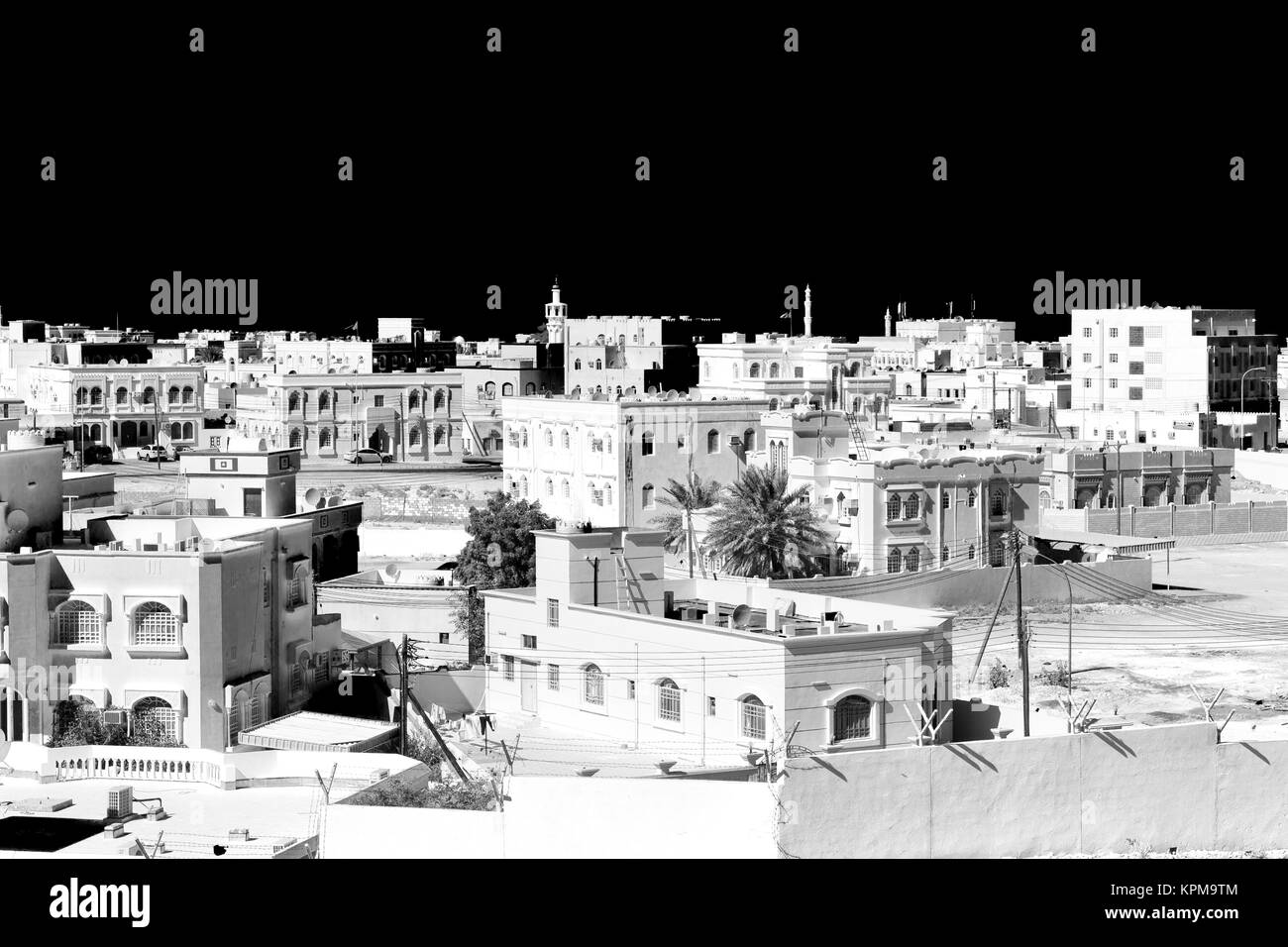 in muscat oman the cityscape and the palm near ocean view Stock Photo ...