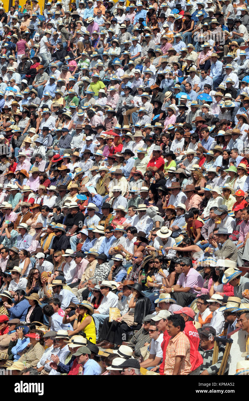 Crowd watch bullfighting Stock Photo - Alamy