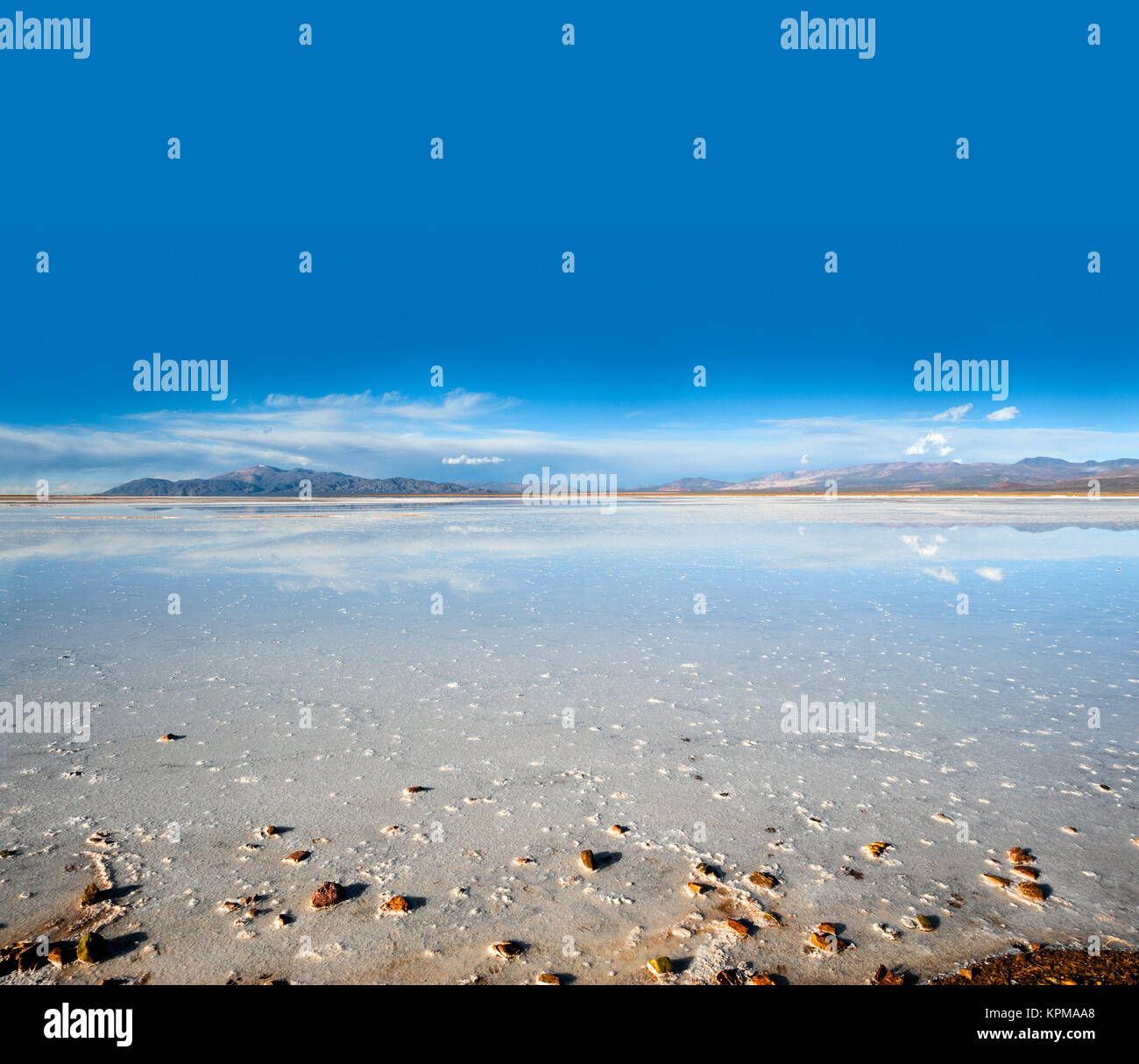 Salinas Grandes on Argentina Andes is a salt desert in the Jujuy ...