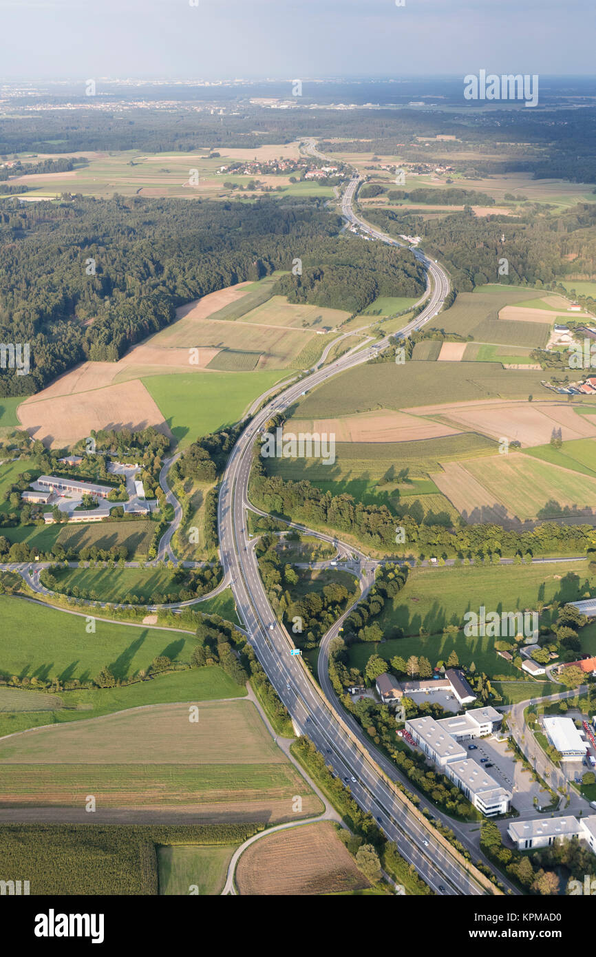 Autobahn germany aerial hi-res stock photography and images - Alamy