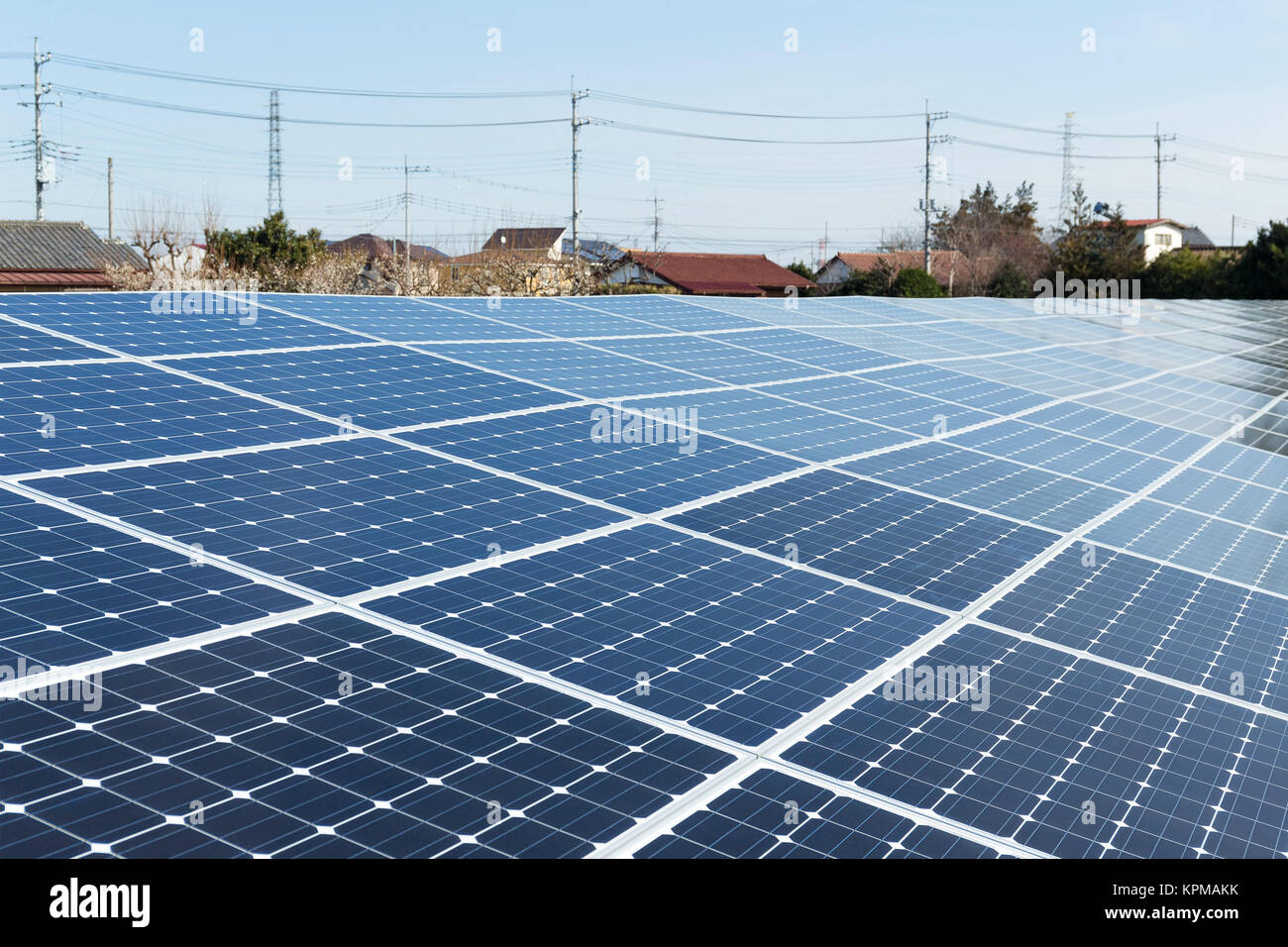 Solar panel station Stock Photo - Alamy
