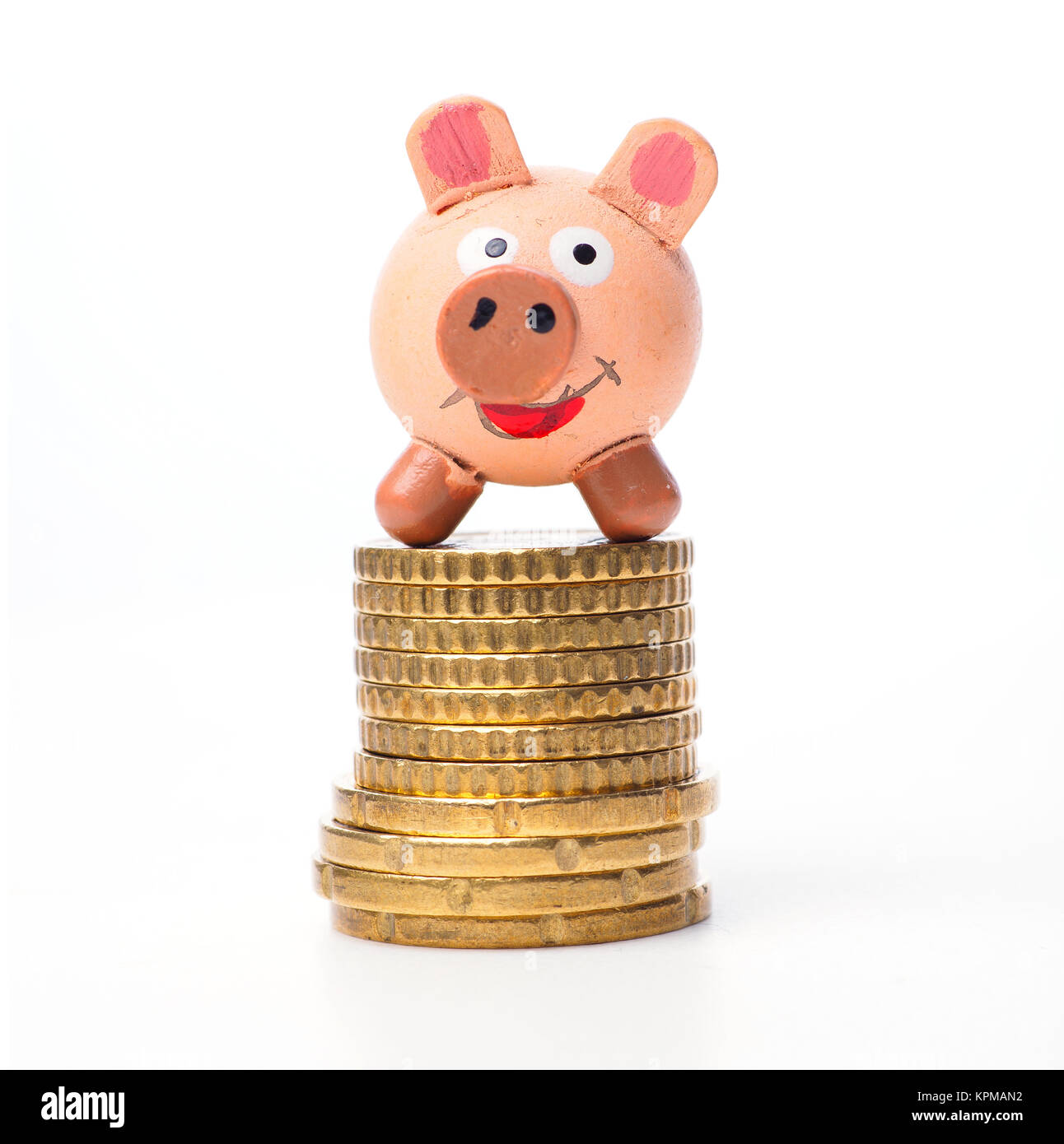 pig on coins Stock Photo - Alamy