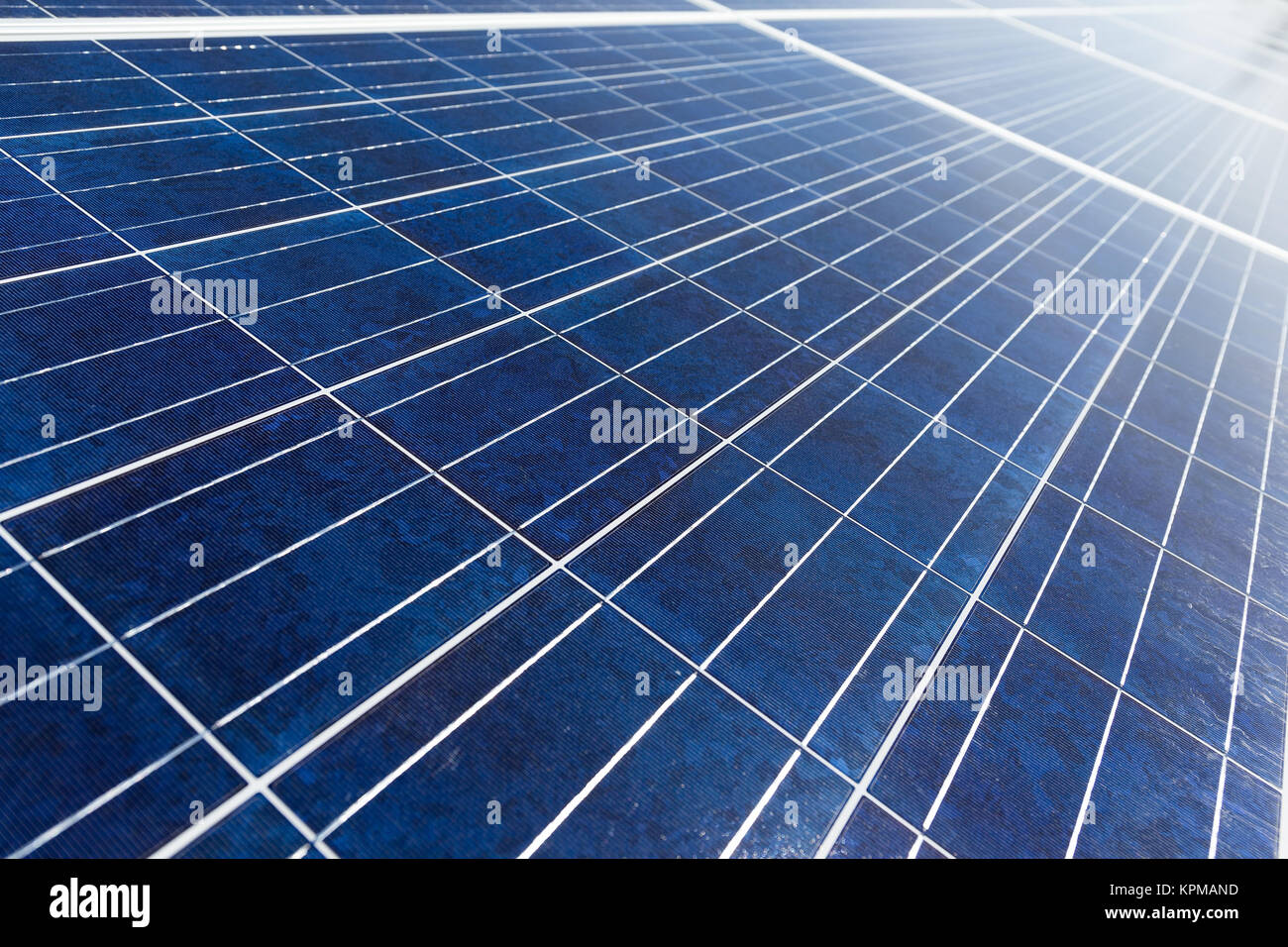 Solar energy panel under blue sky Stock Photo - Alamy
