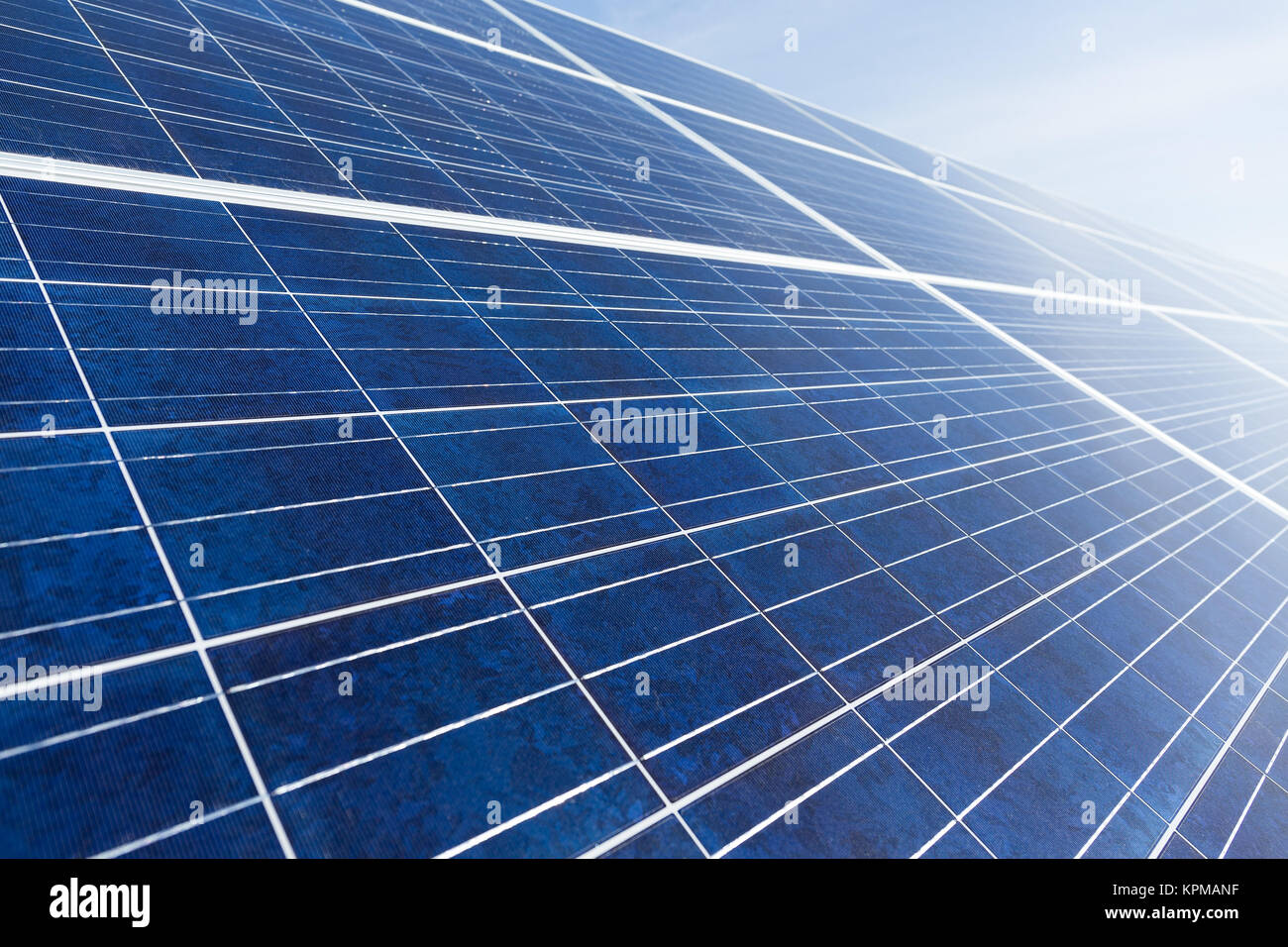 Solar panel and blue sky Stock Photo - Alamy