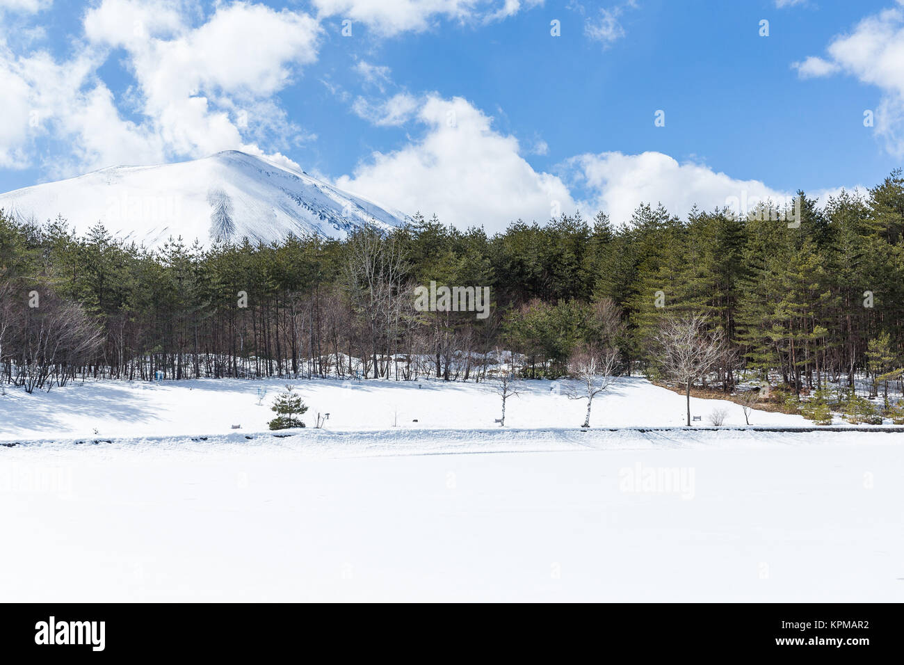 Snow Skating rink in Japan Stock Photo - Alamy