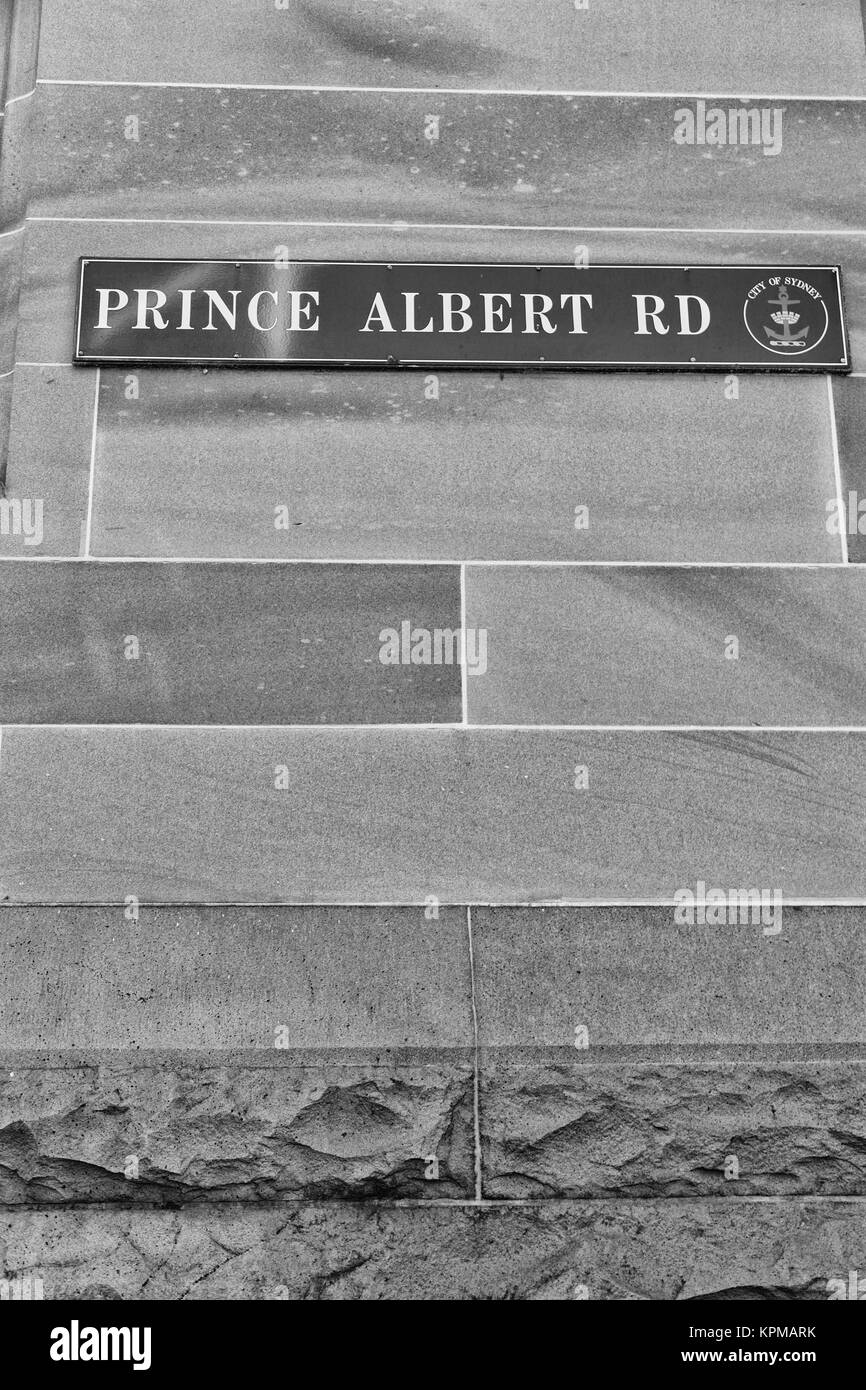 Prince albert sign Black and White Stock Photos & Images - Alamy