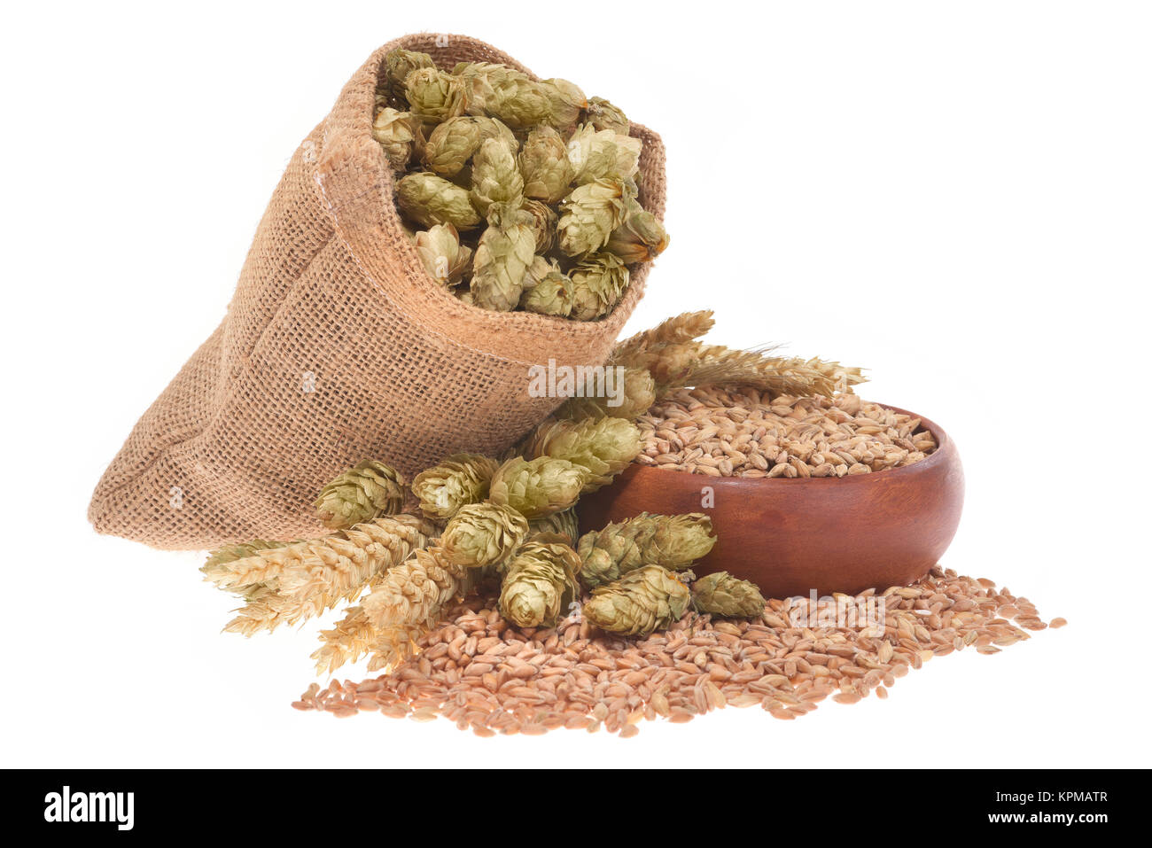Brewing cereal grains Cut Out Stock Images & Pictures - Alamy