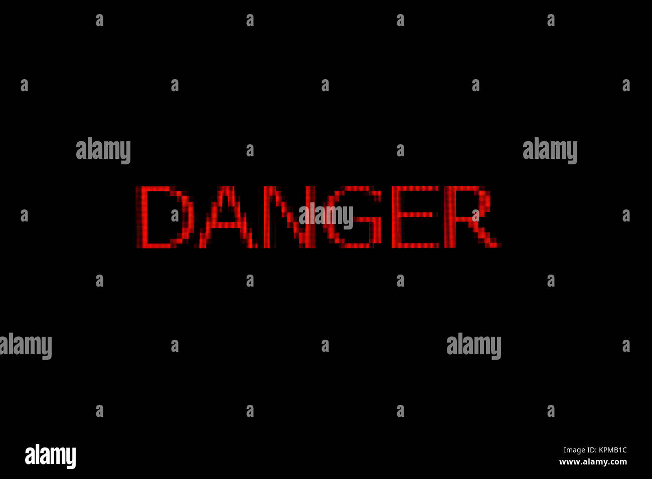 Danger word on computer hi-res stock photography and images - Alamy