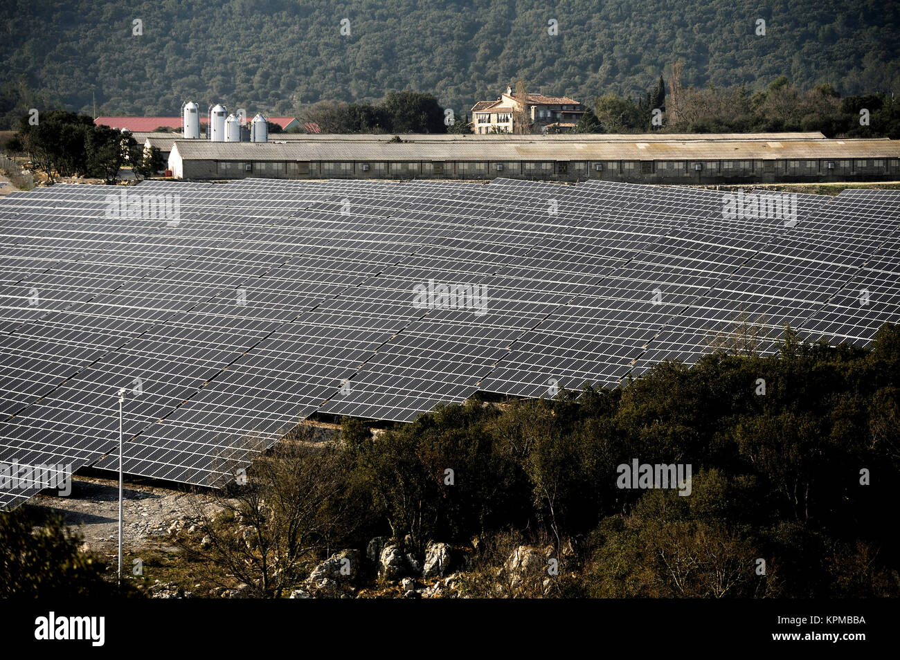 French photovoltaic solar plant Stock Photo - Alamy