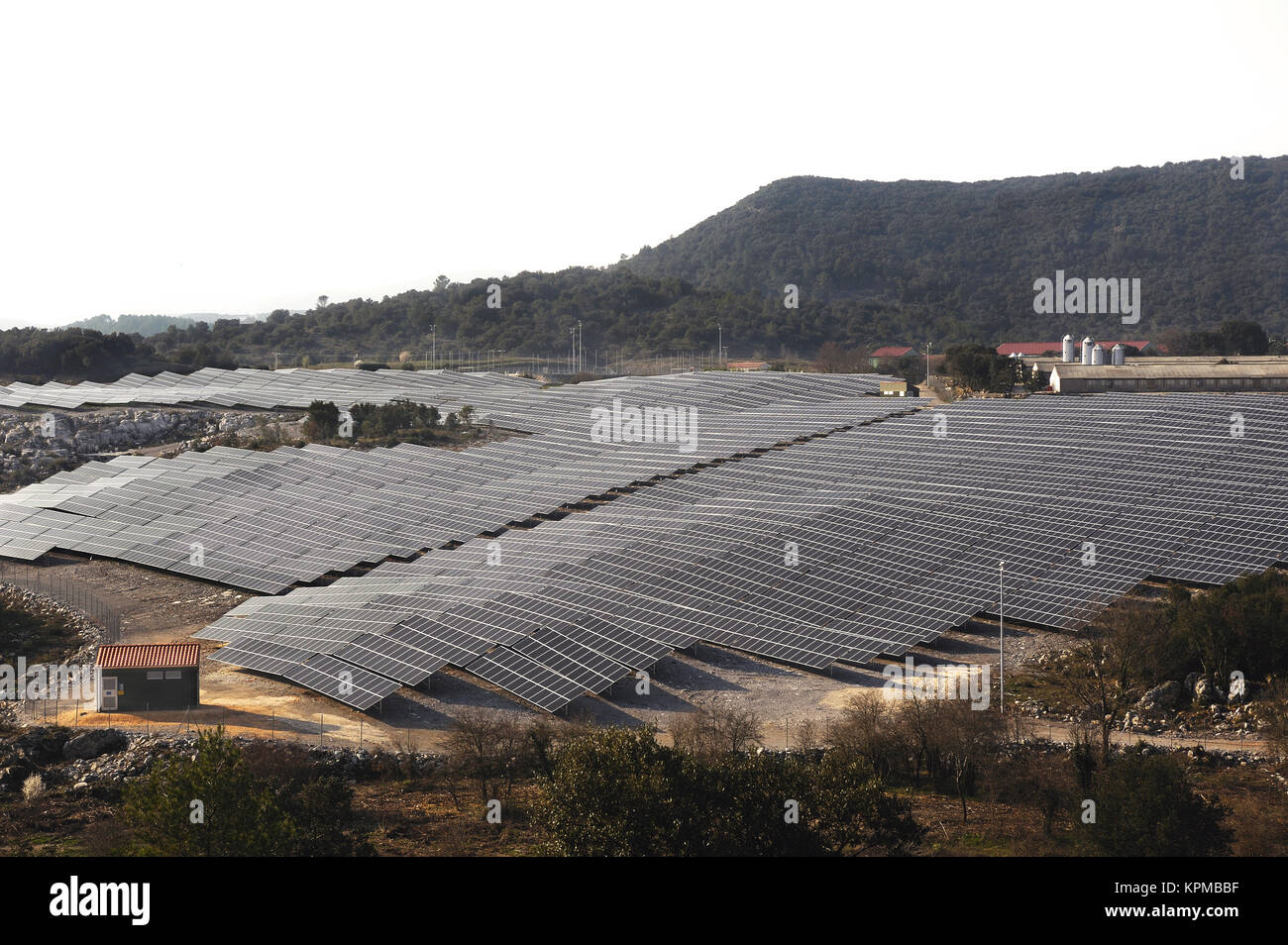 French photovoltaic solar plant Stock Photo - Alamy