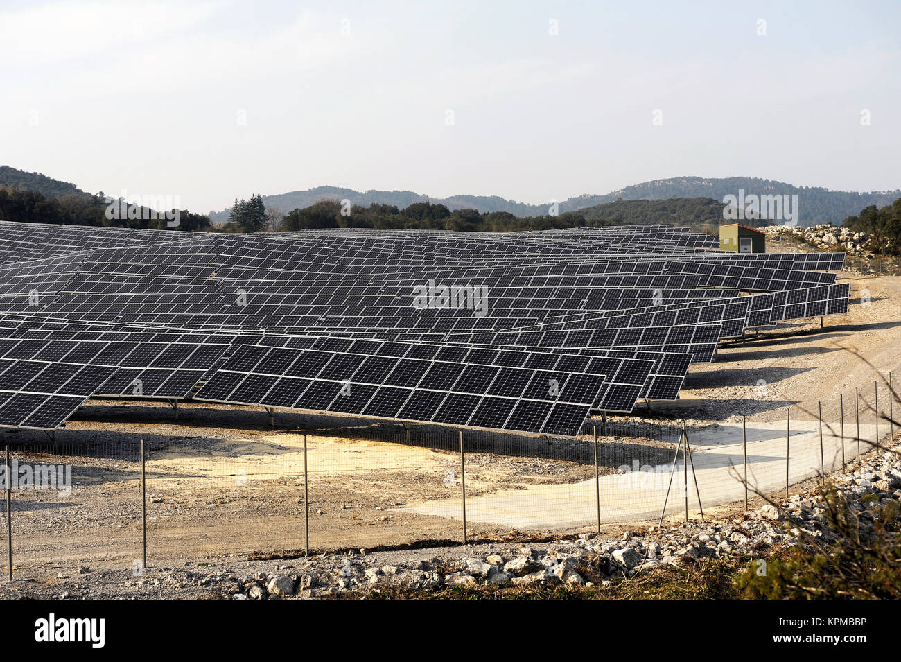 French photovoltaic solar plant Stock Photo - Alamy