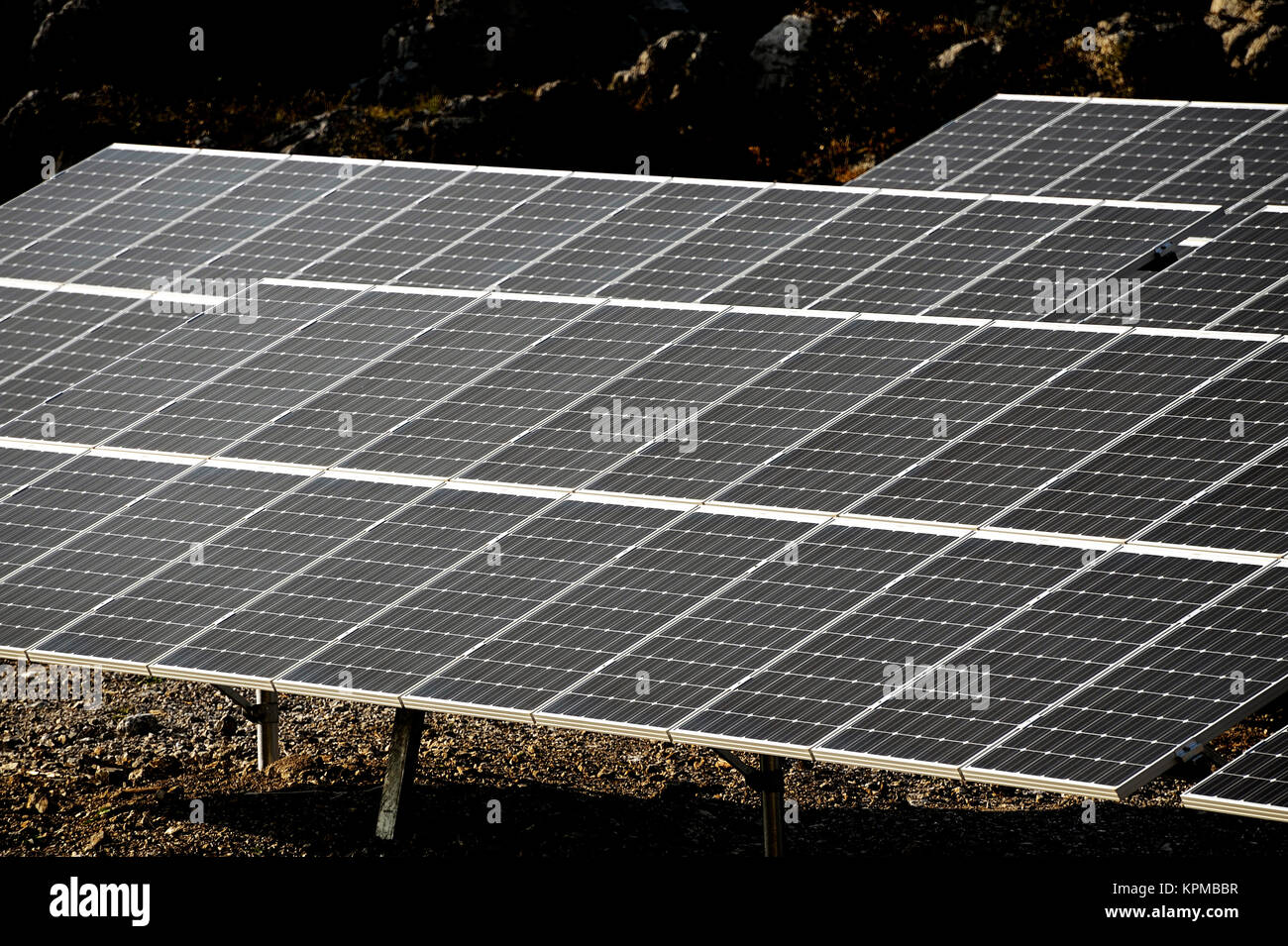 French photovoltaic solar plant Stock Photo - Alamy