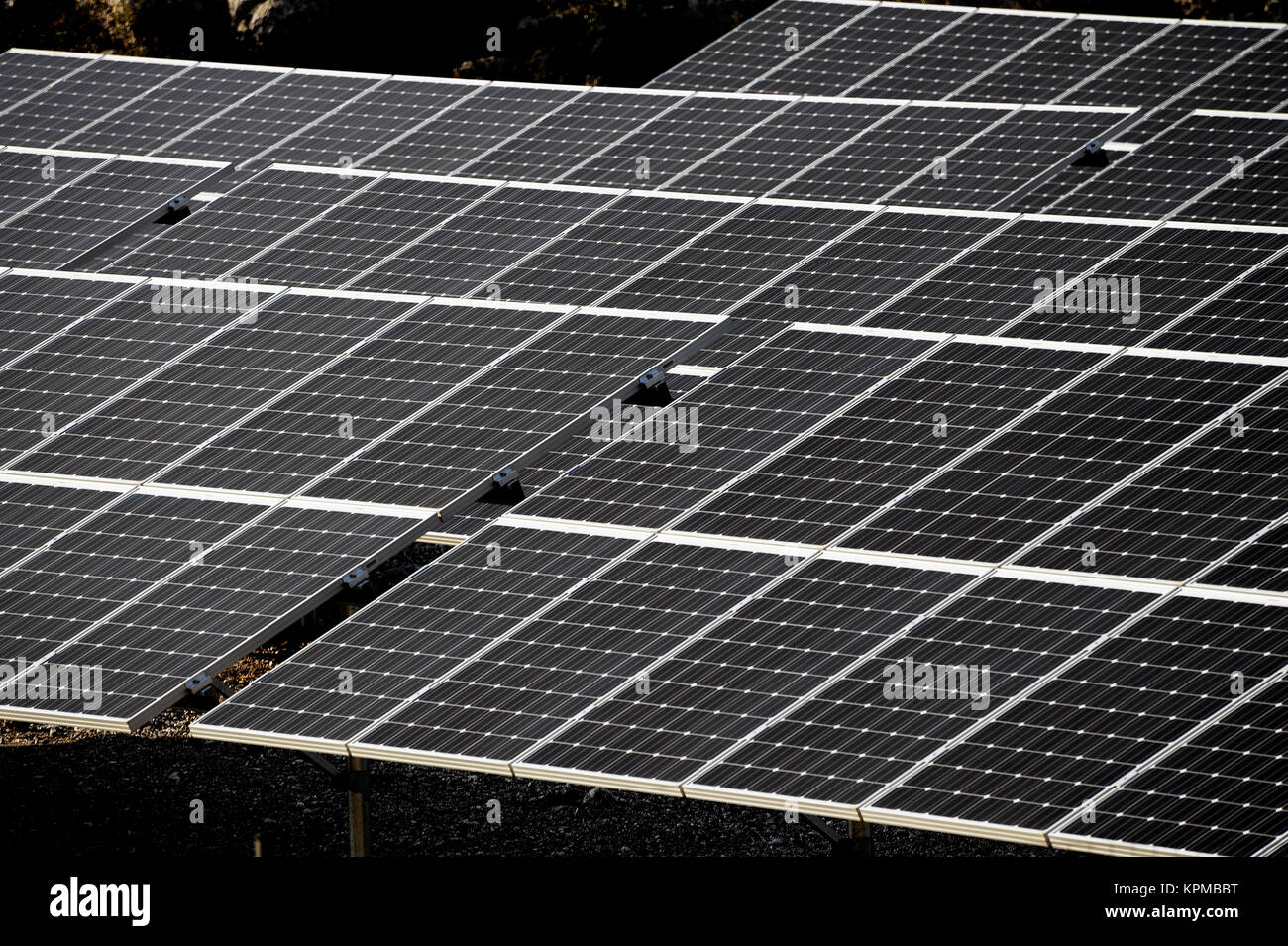 French photovoltaic solar plant Stock Photo - Alamy