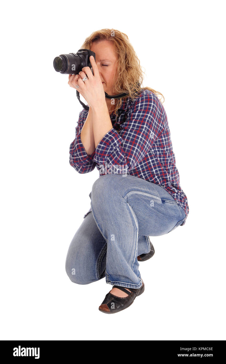 Woman taking pictures Stock Photo - Alamy
