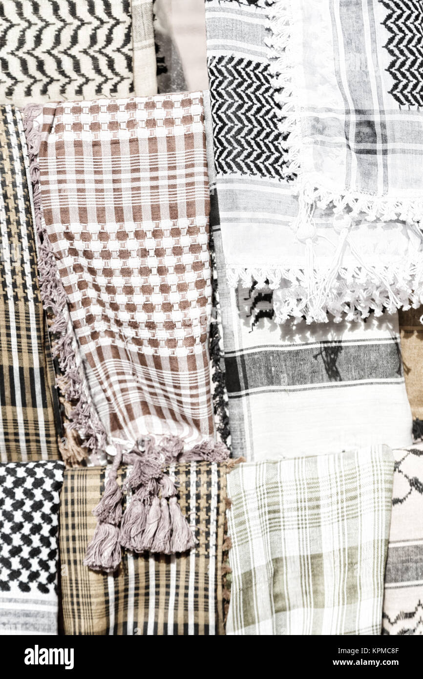 the texture of the cotton traditional symbolic arabian scarf like ...