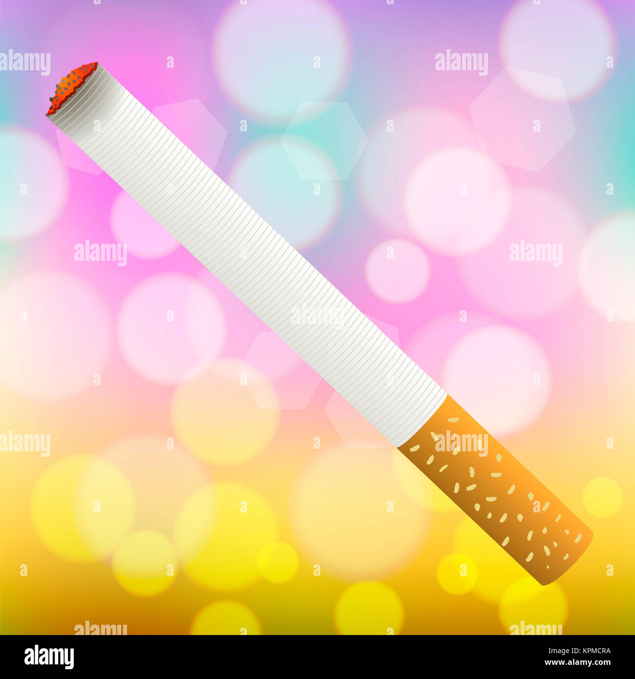 Single Cigarette Isolated Stock Photo - Alamy