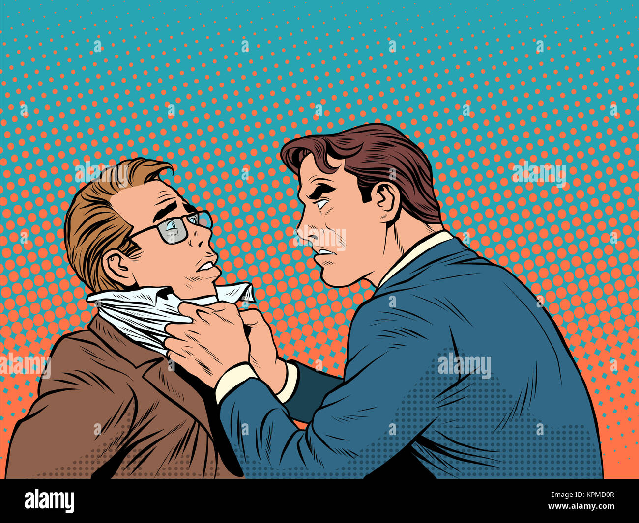 Conflict men fight quarrel businessman Stock Photo - Alamy