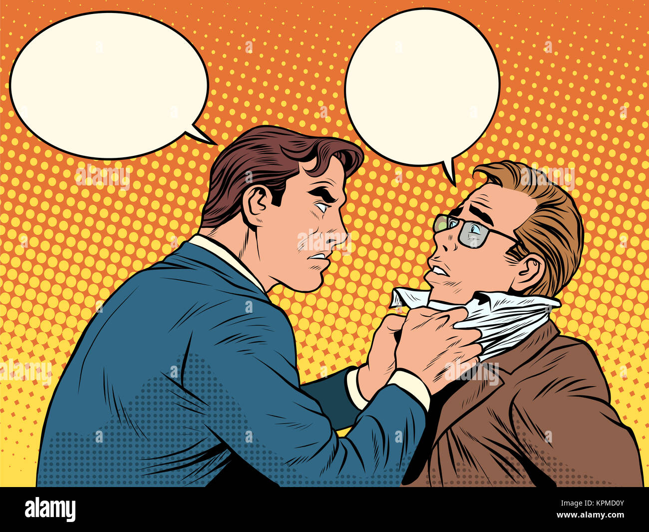 Conflict men fight quarrel businessman Stock Photo - Alamy