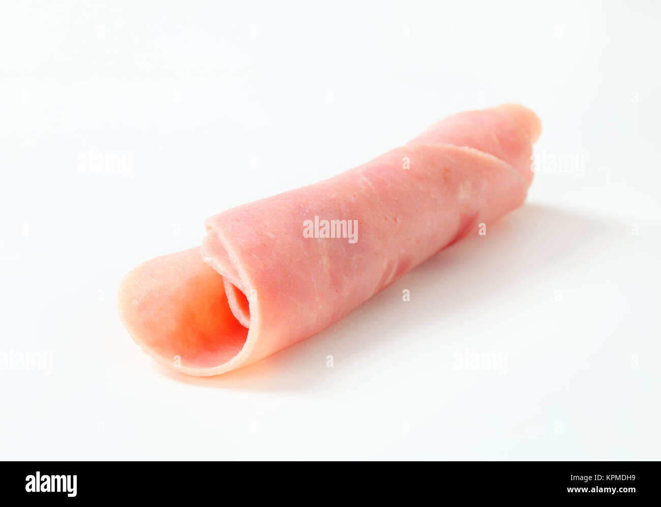 Thin slices of ham Stock Photo - Alamy