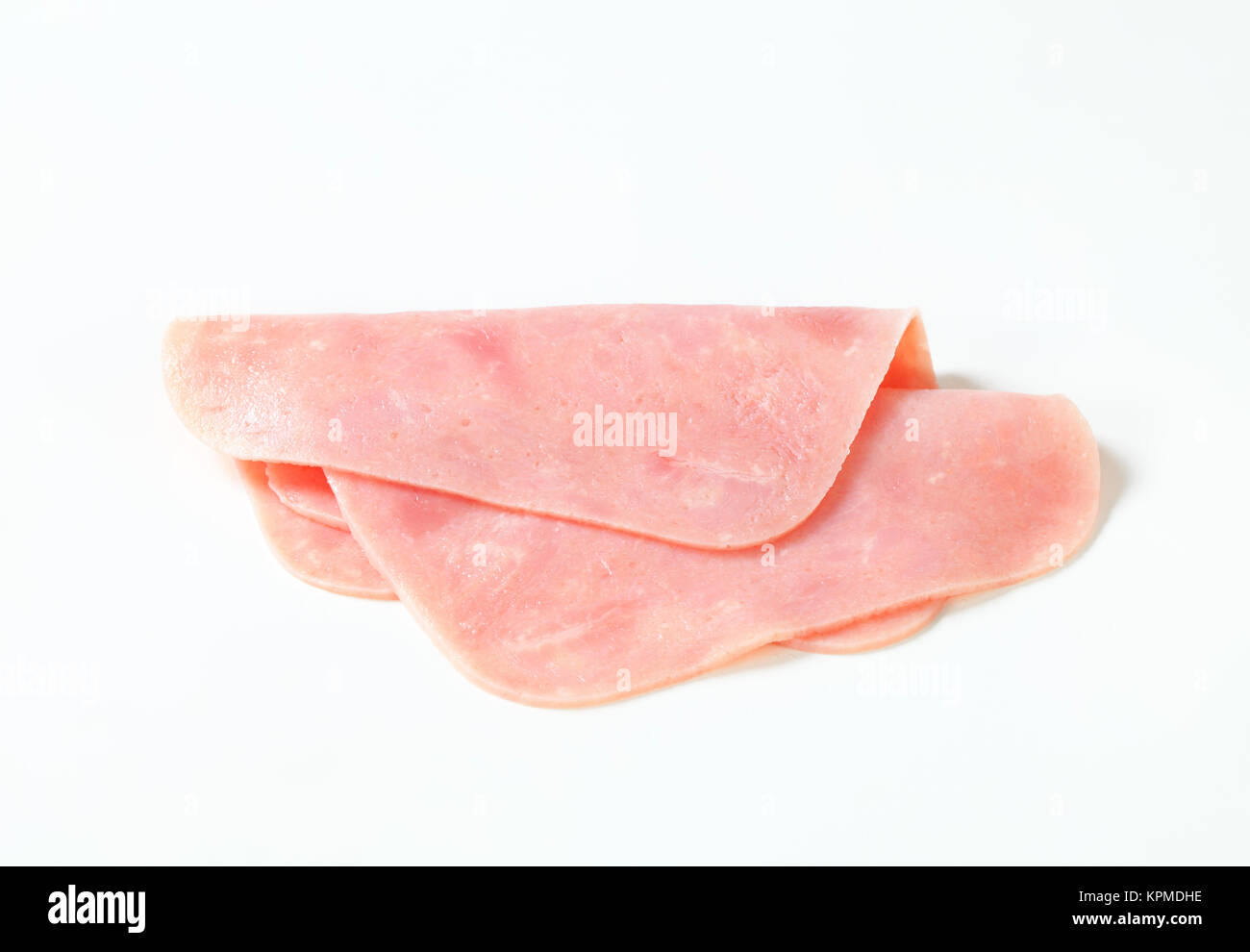 Thin slices of ham Stock Photo - Alamy