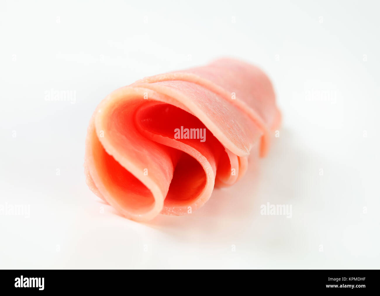 Thin slices of ham Stock Photo - Alamy