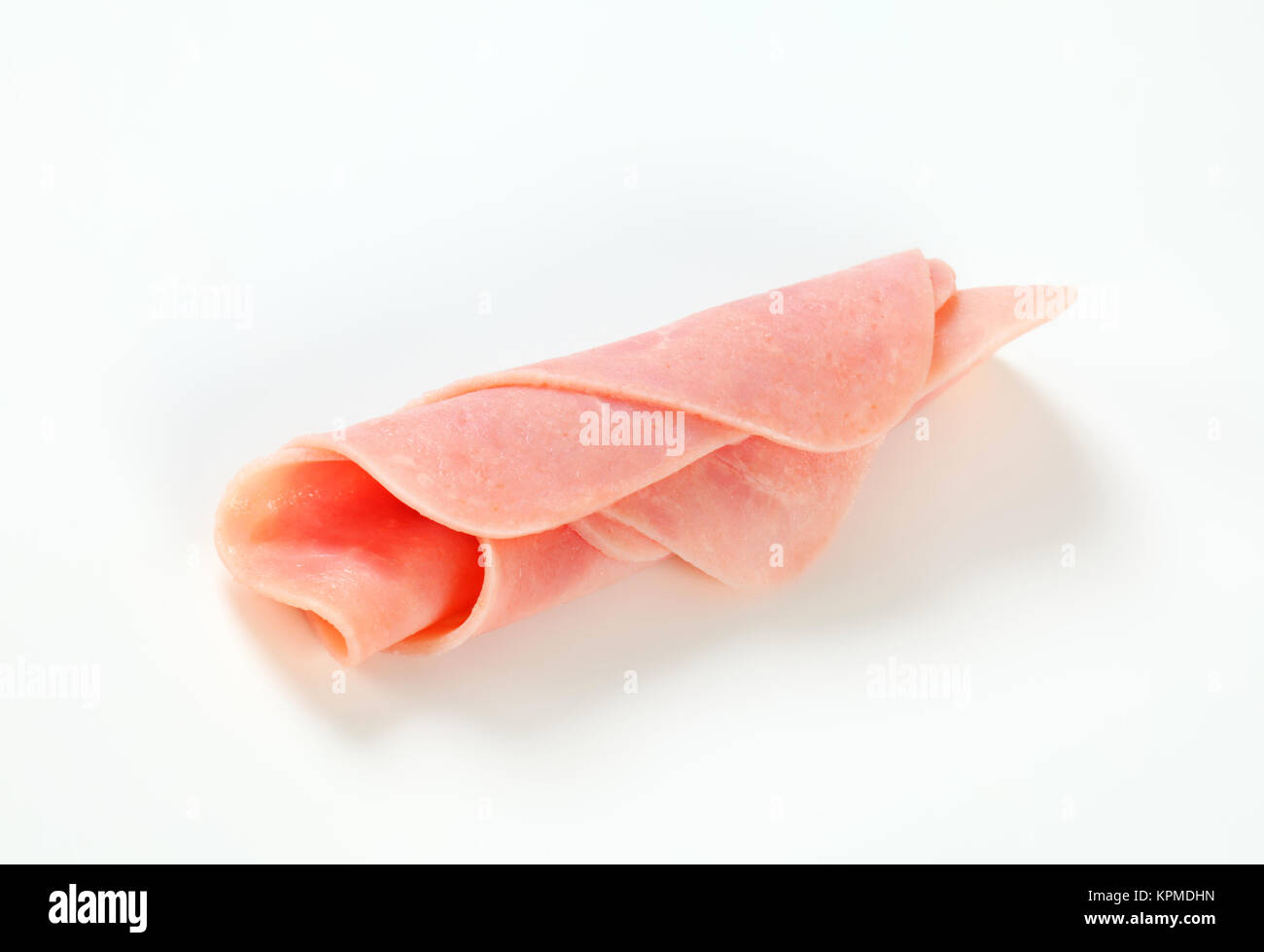 Thin slices of ham Stock Photo - Alamy