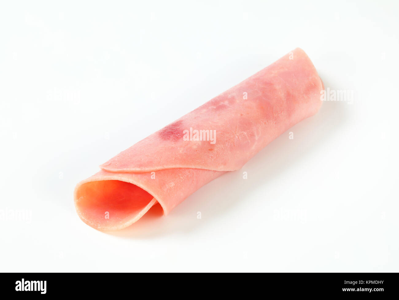 Thin slices of ham Stock Photo - Alamy