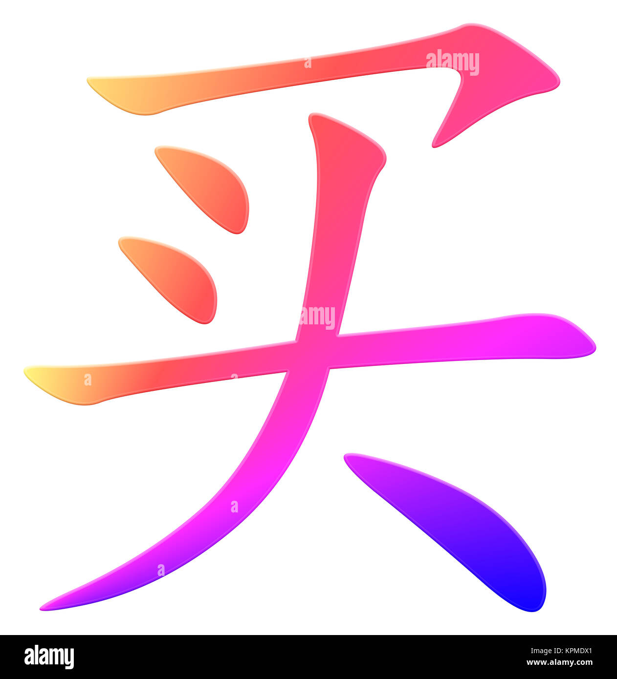 Chinese characters for shopping Stock Photo - Alamy