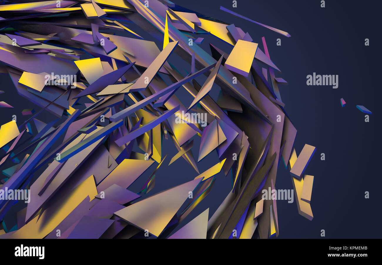 Abstract 3d rendering of chaotic structure Stock Photo - Alamy