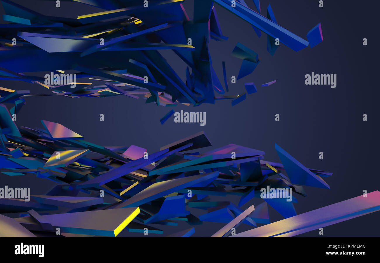 Abstract 3d rendering of chaotic structure Stock Photo - Alamy