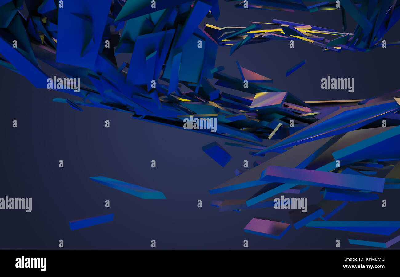 Abstract 3d rendering of chaotic structure Stock Photo - Alamy
