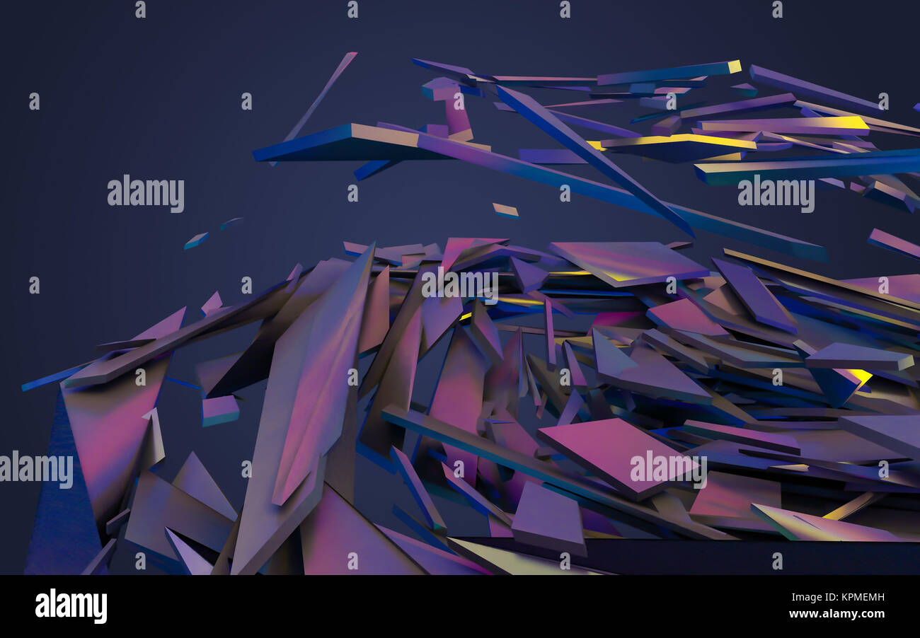 Abstract 3d rendering of chaotic structure Stock Photo - Alamy