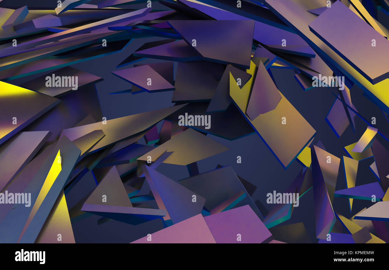 Abstract 3d rendering of chaotic structure Stock Photo - Alamy