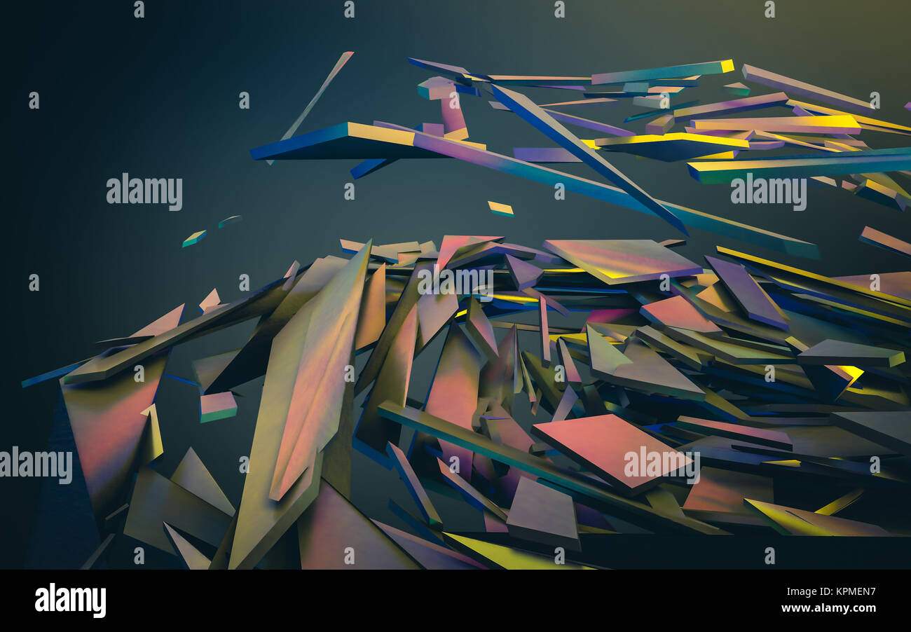 Abstract 3d rendering of chaotic structure Stock Photo - Alamy