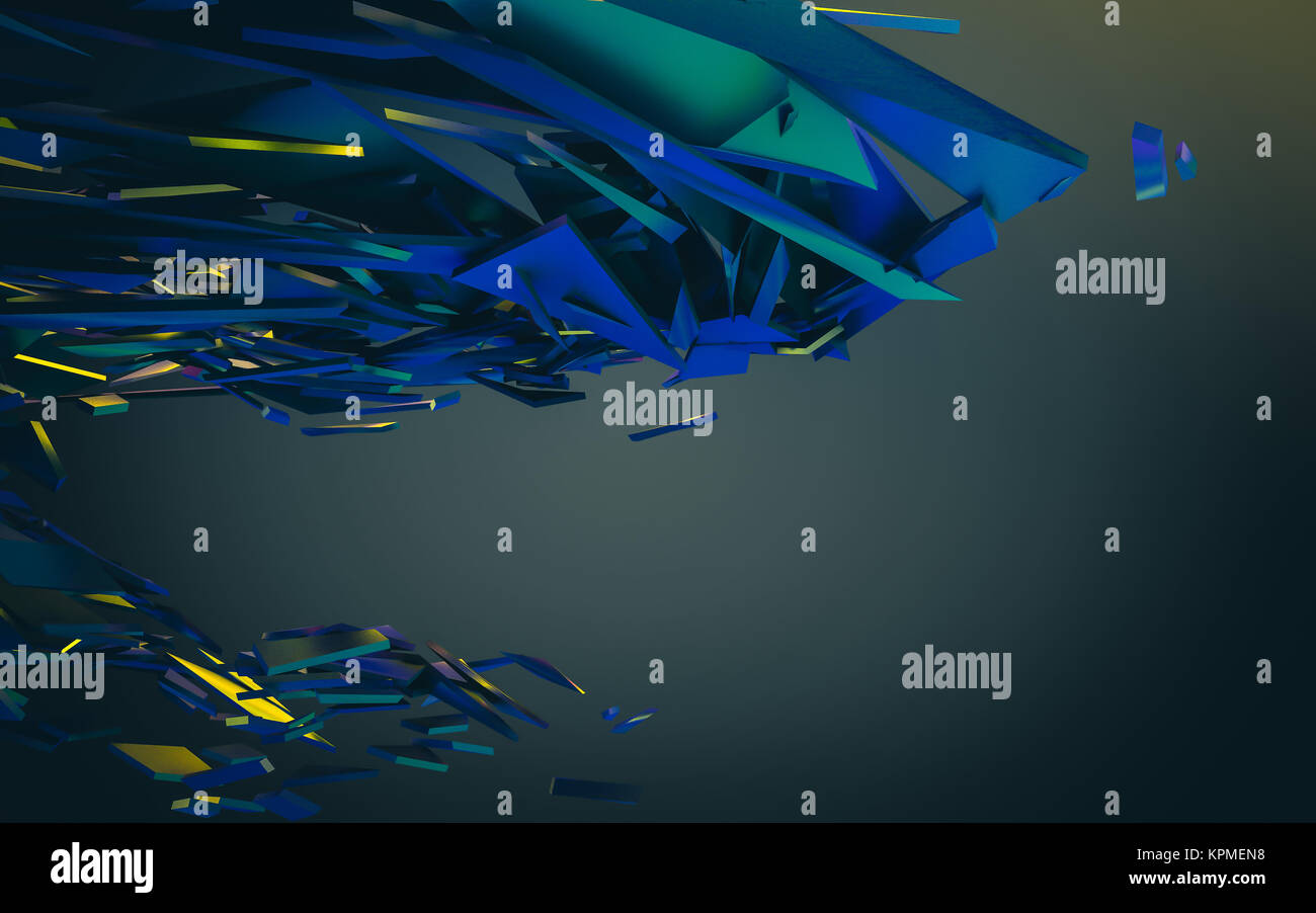 Abstract 3d rendering of chaotic structure Stock Photo - Alamy