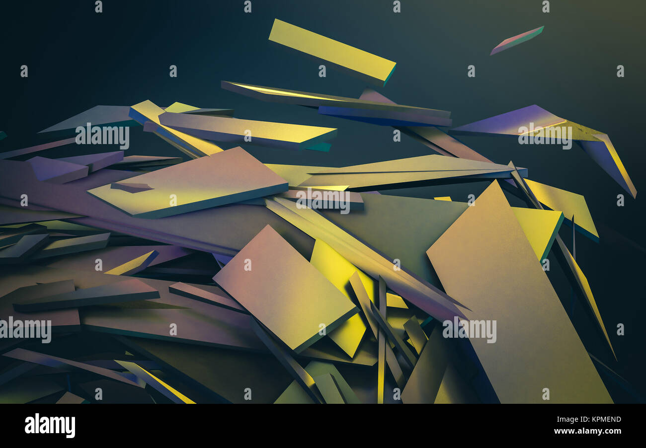 Abstract 3d rendering of chaotic structure Stock Photo - Alamy