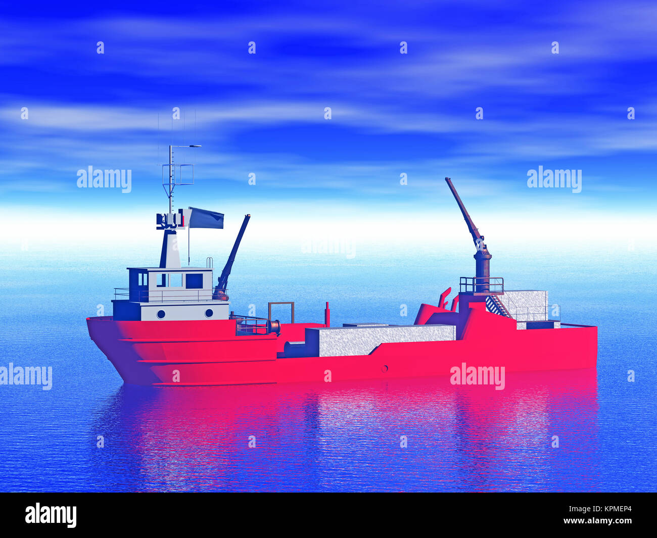 cargo ship at sea Stock Photo - Alamy