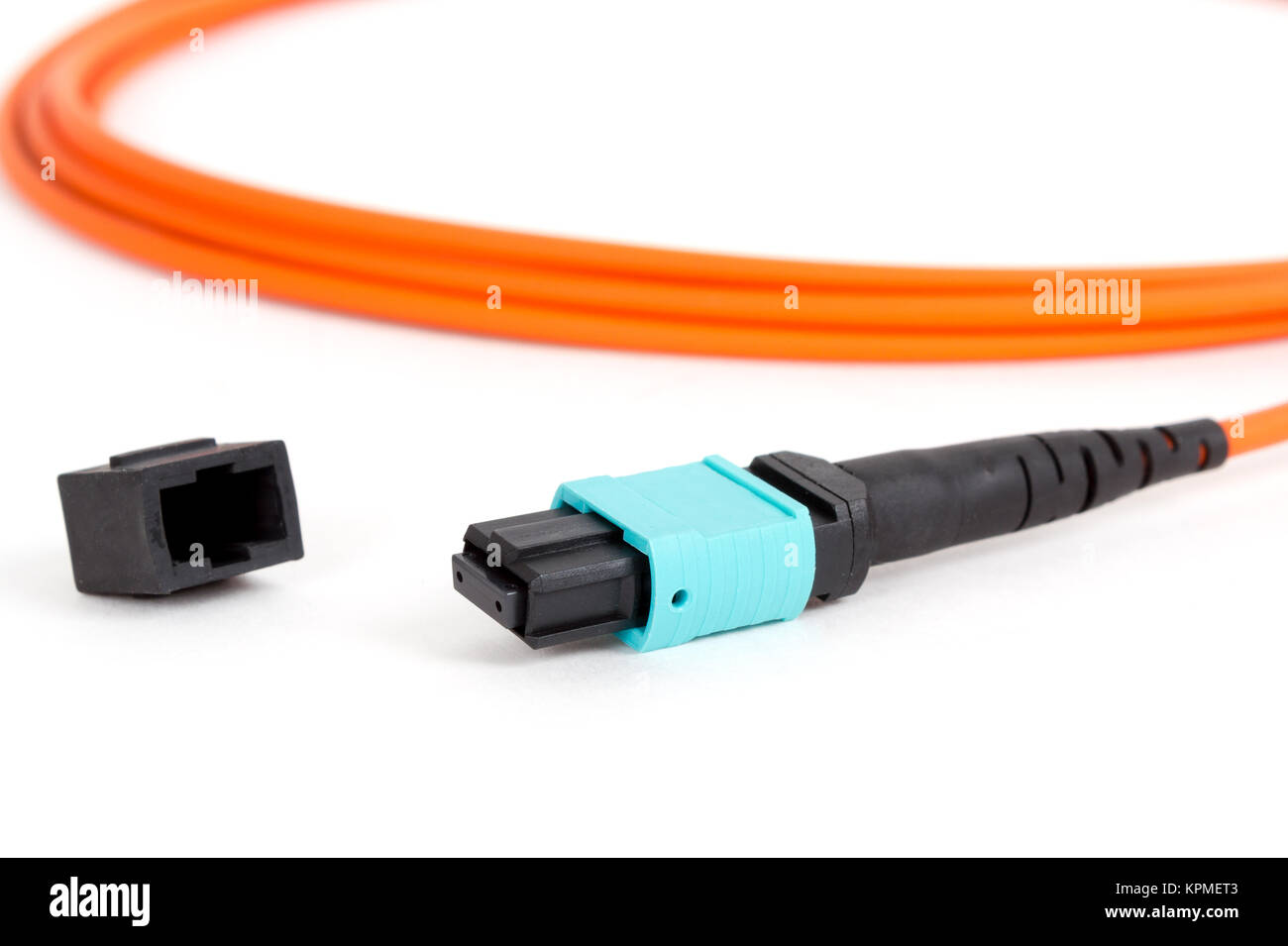 fiber optic MTP (MPO) pigtail, patchcord connectors Stock Photo - Alamy