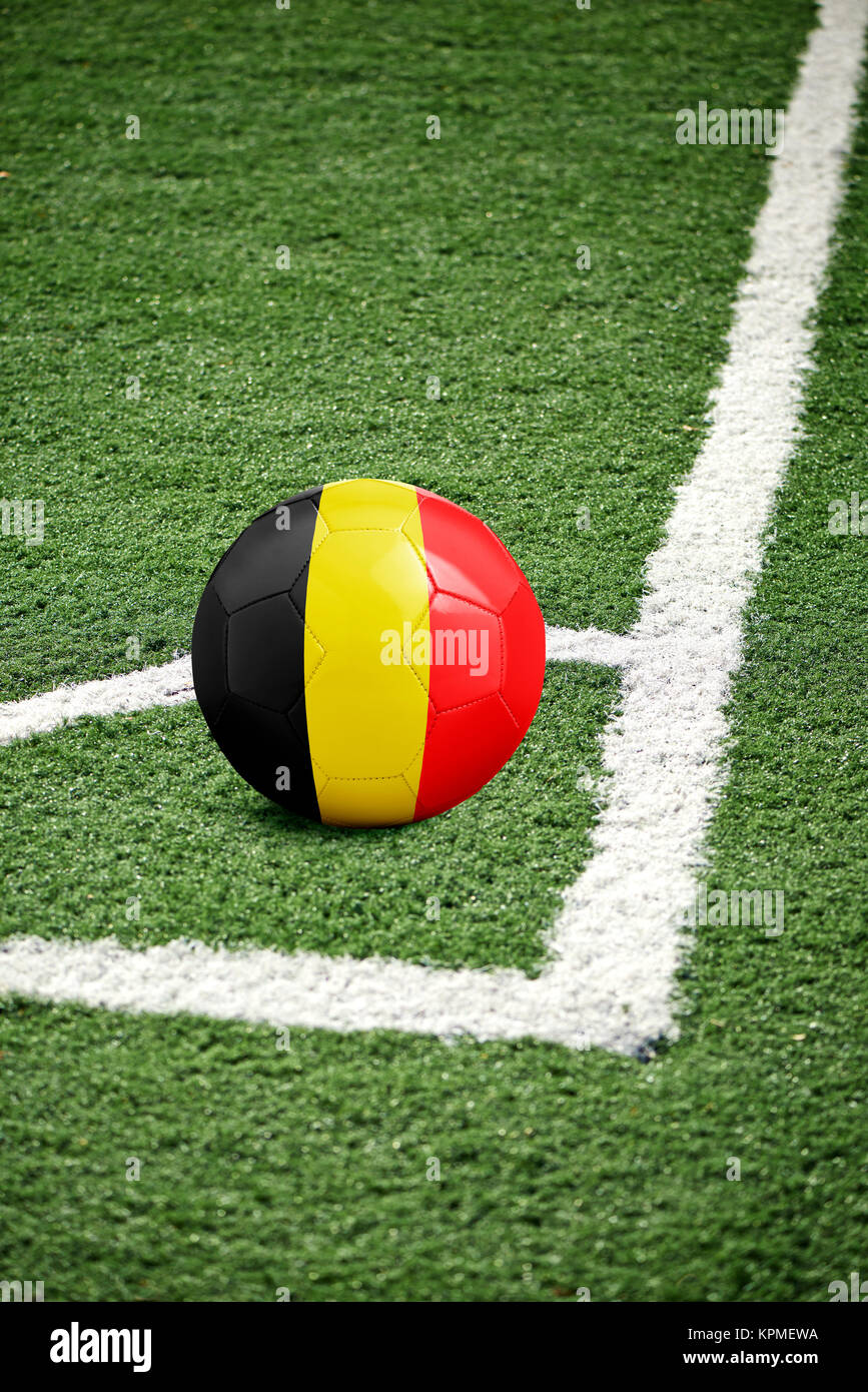 traditional soccer ball - belgium flag Stock Photo - Alamy